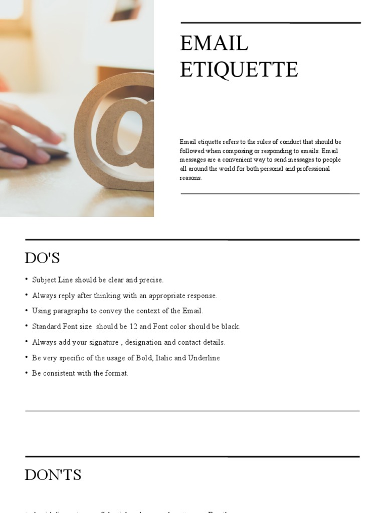 Email Etiquette Group 5 | PDF