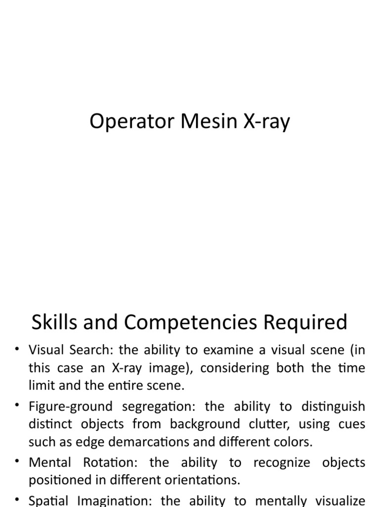 Operator Mesin X-Ray | PDF | Improvised Explosive Device | Magazine ...
