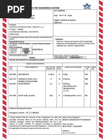 Shippers Declaration Column Format Fillable | PDF | Dangerous Goods | Transport
