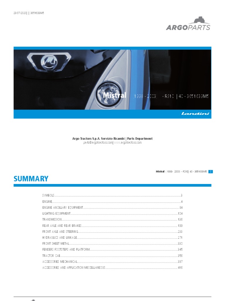 Landini Mistral | PDF | Engine Technology | Vehicle Technology