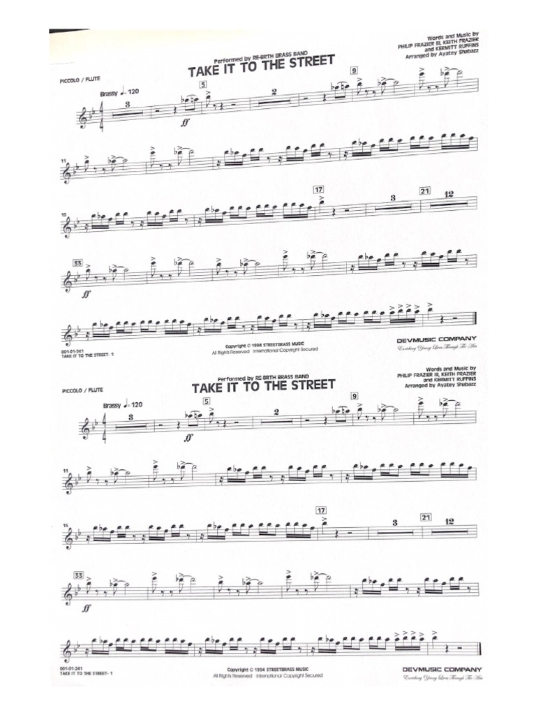 Take It To The Street | PDF