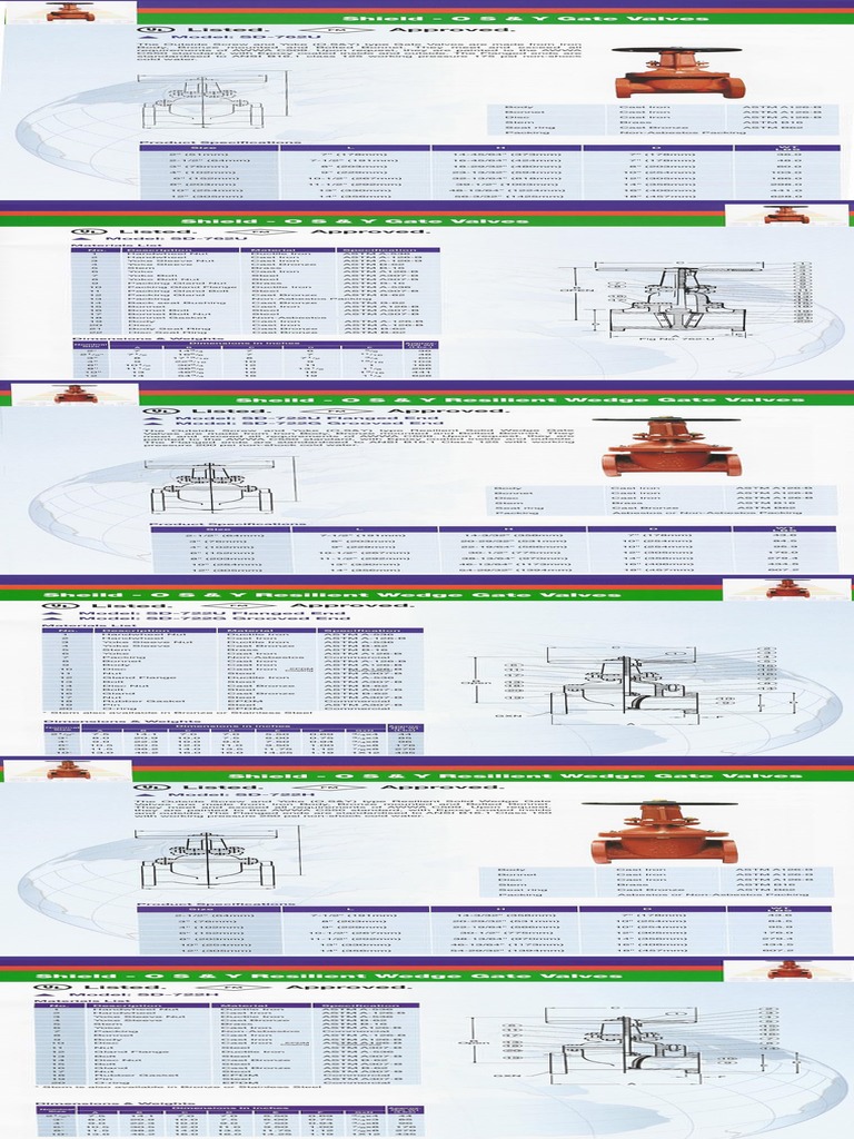 Shield Os&Ygatevalves | PDF