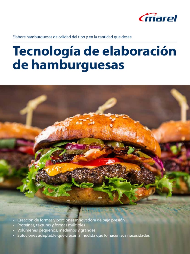Burger Processing Technolgy - Es | PDF | Carne | Hamburguesas