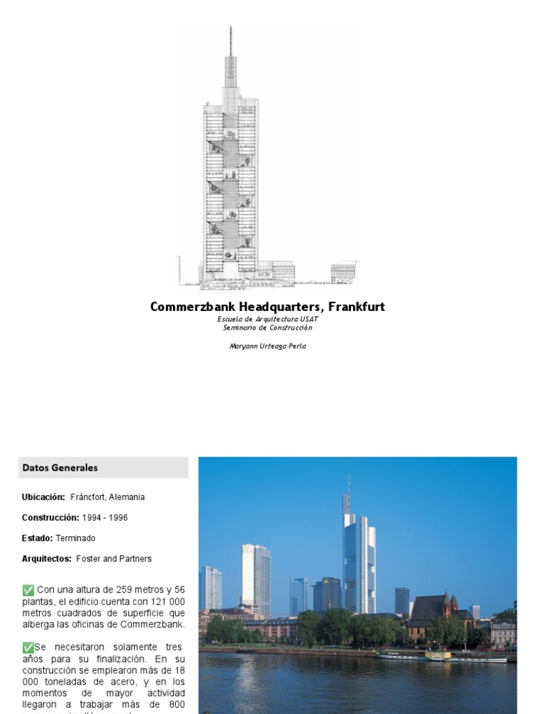 Commerzbank: Arquitectura de Foster en Frankfurt | PDF
