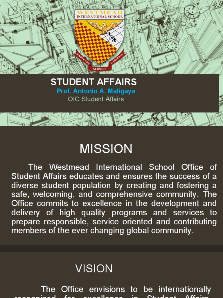 Student Affairs PPT Final | PDF | Student Affairs | Leadership