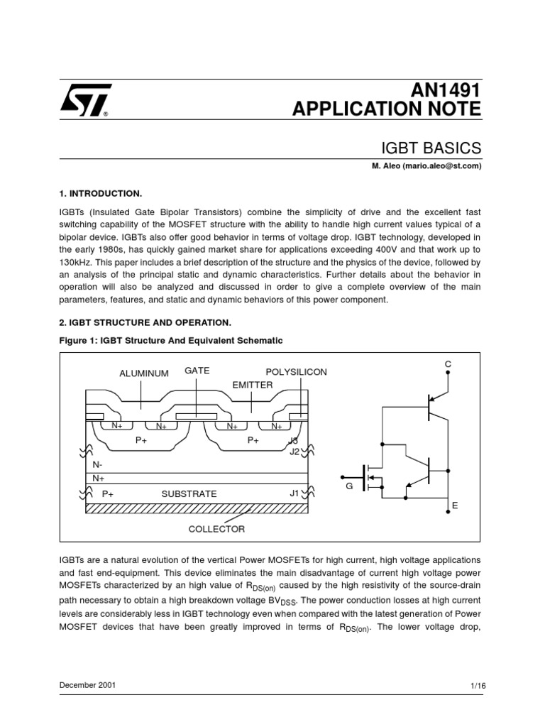 Igbt Basics | PDF | Bipolar Junction Transistor | Mosfet