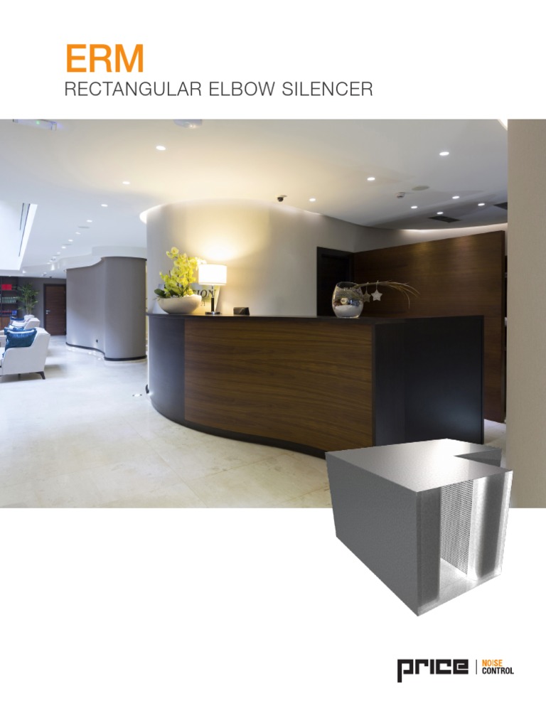 Erm Rectangular Elbow Silencer | PDF | Duct (Flow) | Mechanical Engineering