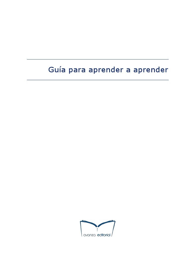 Guía para Aprender A Aprender | PDF | Aprendizaje | Las emociones