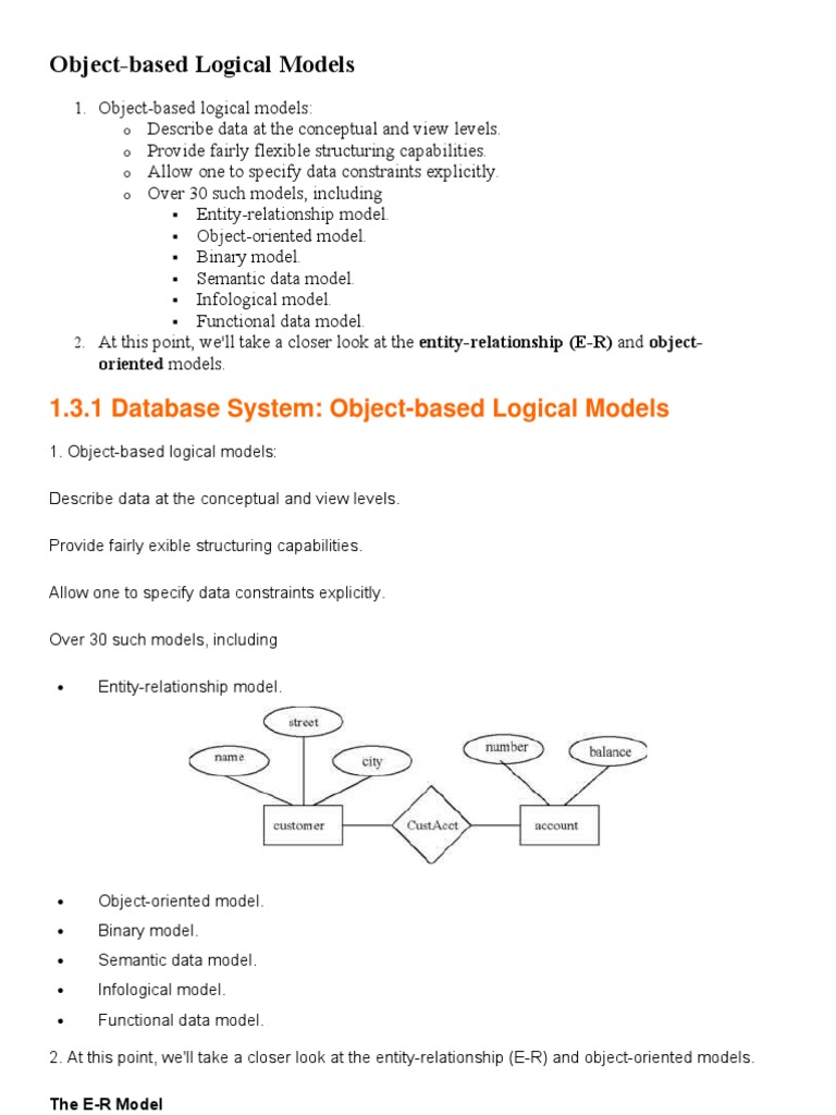 Object Based Models Pdf Object Computer Science Conceptual Model
