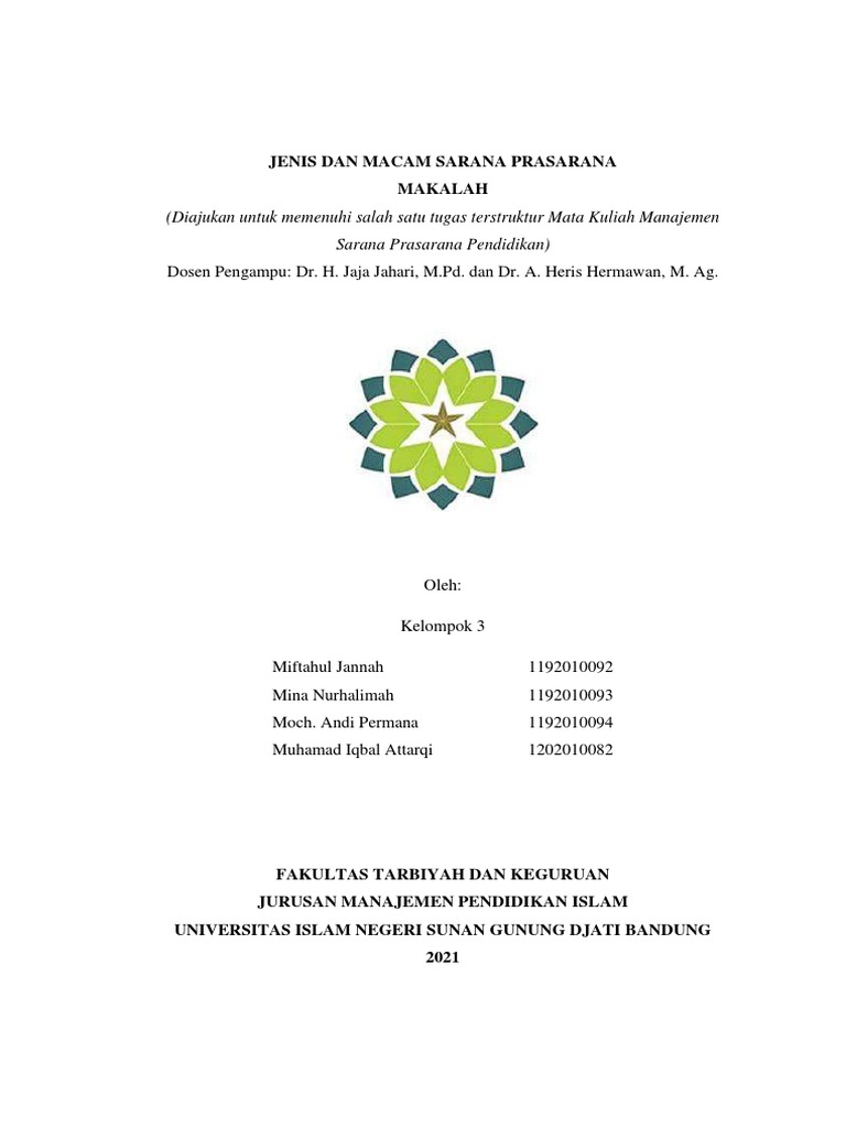 Makalah Kel. 3 (Mnj. Sarpras Pendidikan) | PDF | Seni