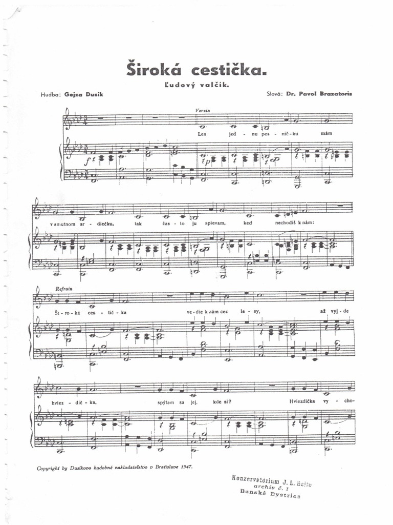 Gejza Dusík Piesne | PDF