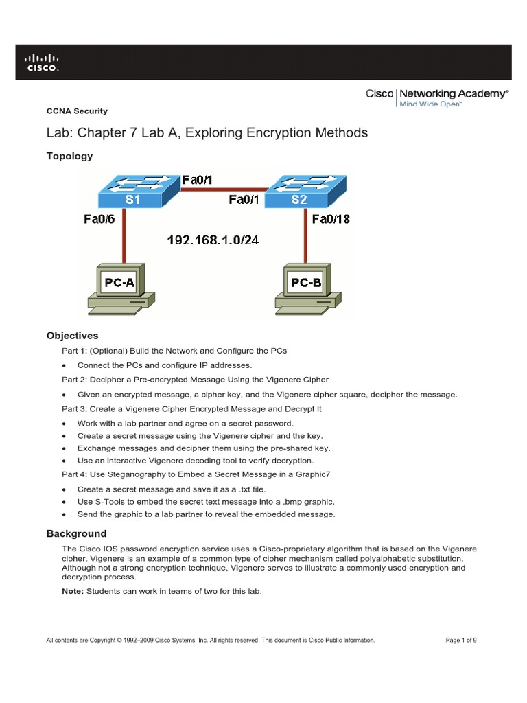 Security Lab 7 | PDF | Encryption | Cipher