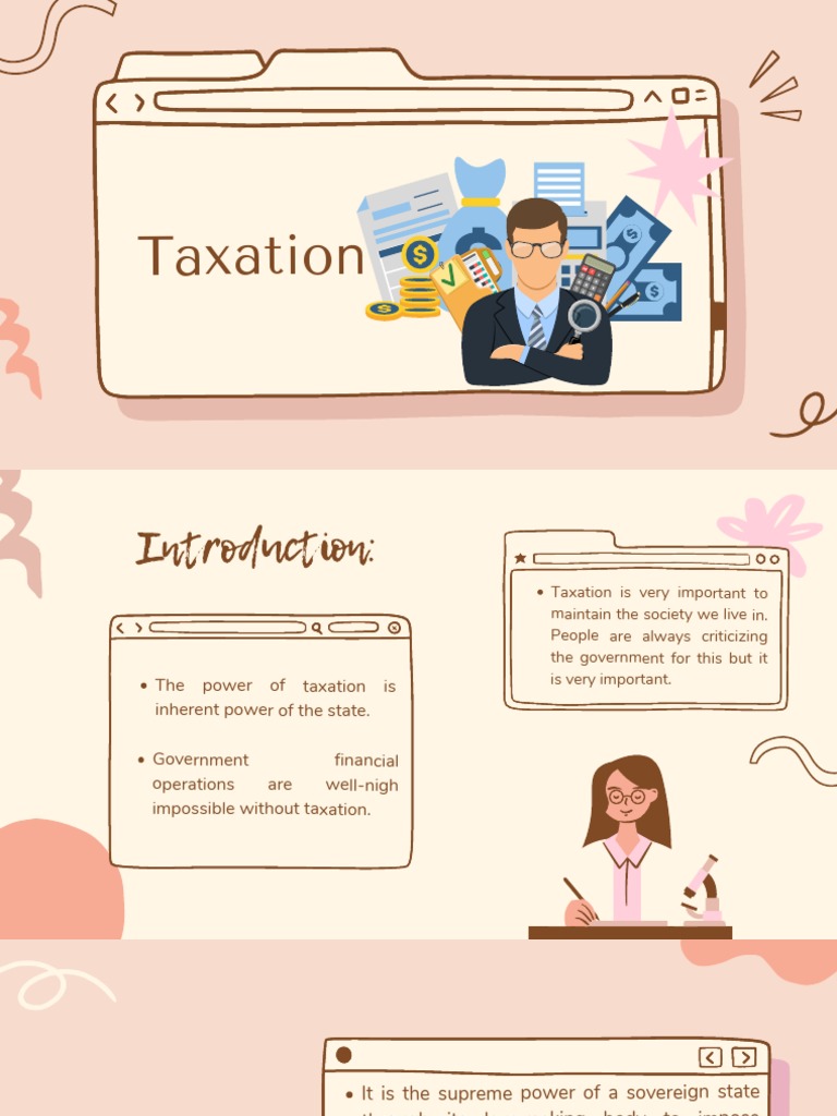 Lesson 3 TAXATION | PDF | Taxes | Taxpayer