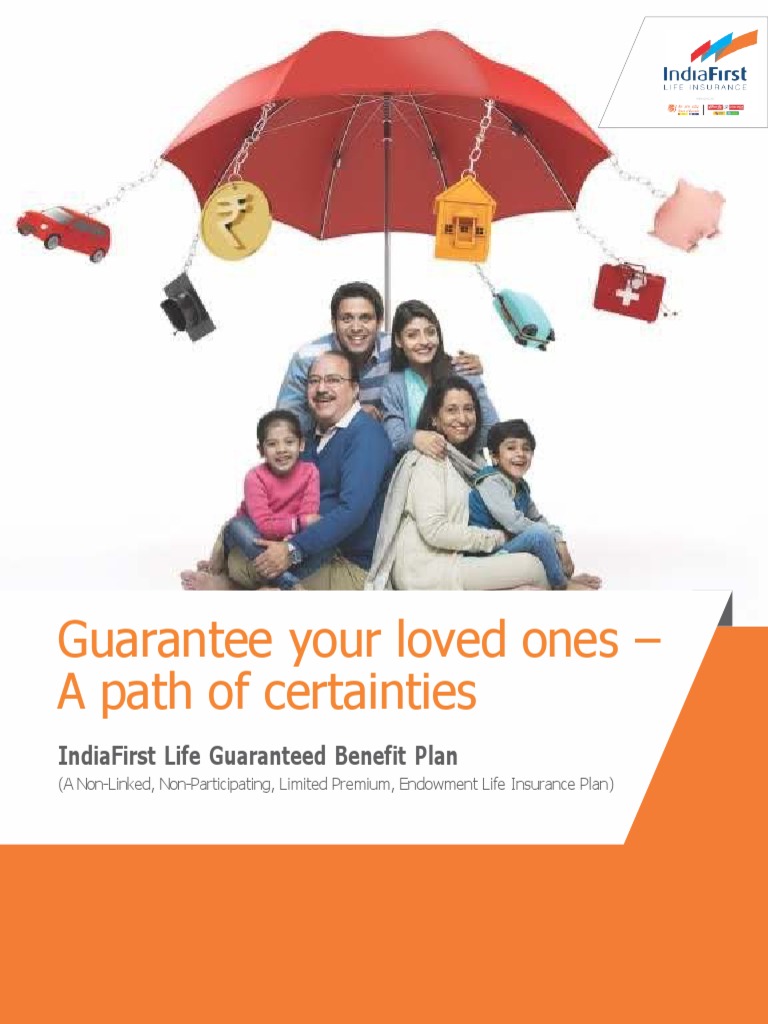 IndiaFirst Life Guaranteed Benefit Plan Brochure | PDF | Insurance | Loans