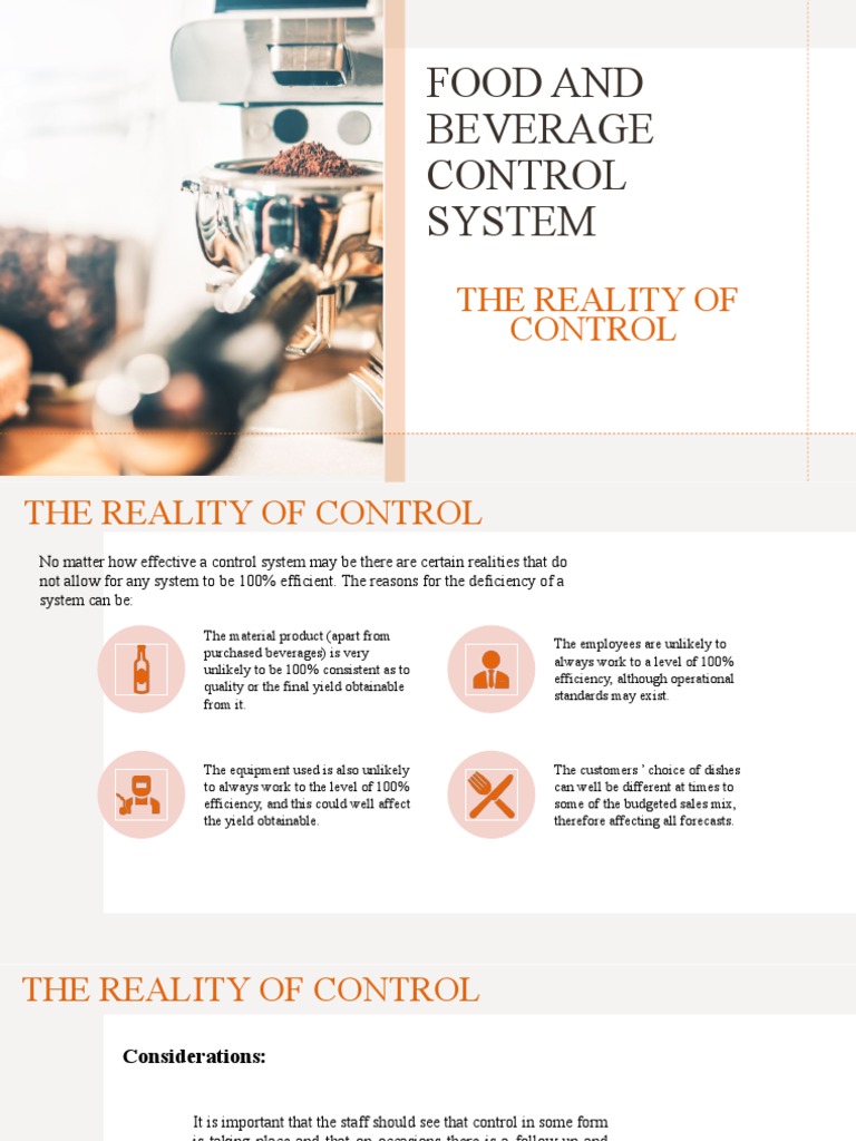 Food and Beverage Control System Week 3 4 | PDF | Expense | Budget