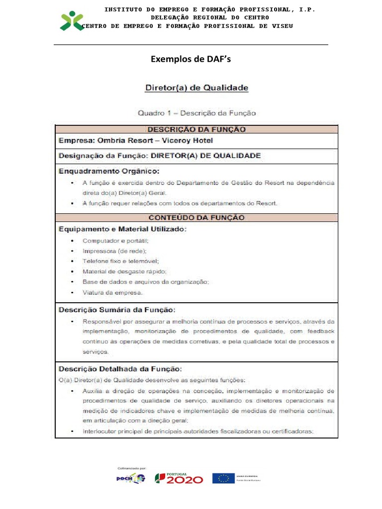 Exemplos de DAF | PDF