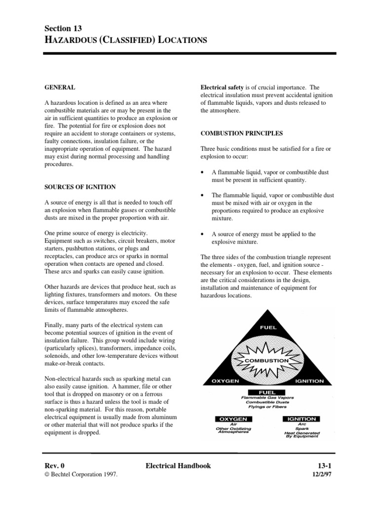 Sec13 - Hazardous (Classified) Locations | PDF | Electricity ...