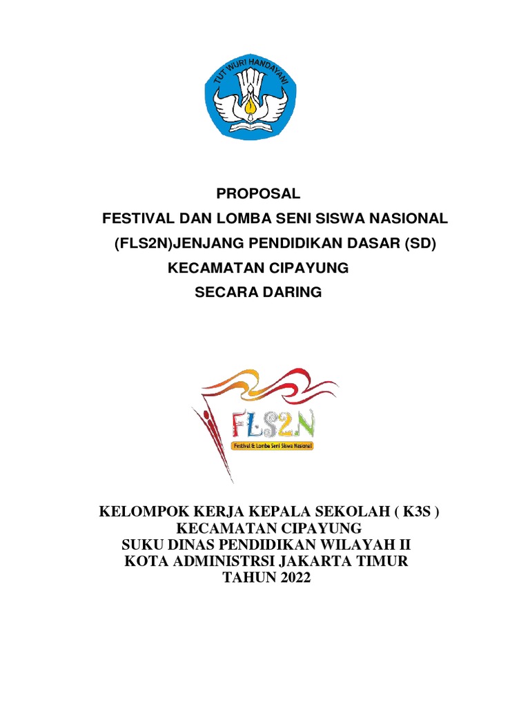 Proposal FLS2N - Kecamatan Cipayung Tahun 2022 - REVISI 16 Juli - OK | PDF | Seni