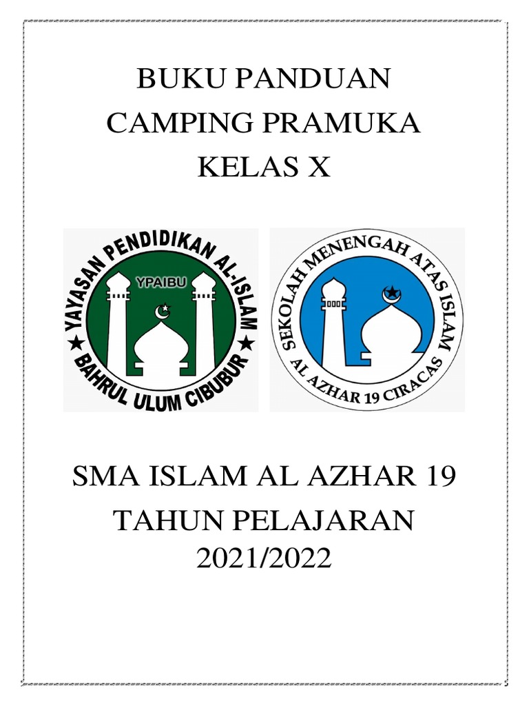 Buku Panduan Camping Pramuka Kelas 10 | PDF