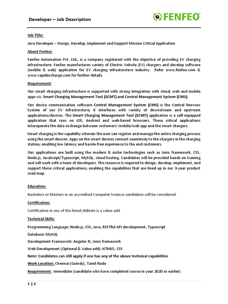 JD Requirement College 25jun21 | PDF | Application Software | Mobile App