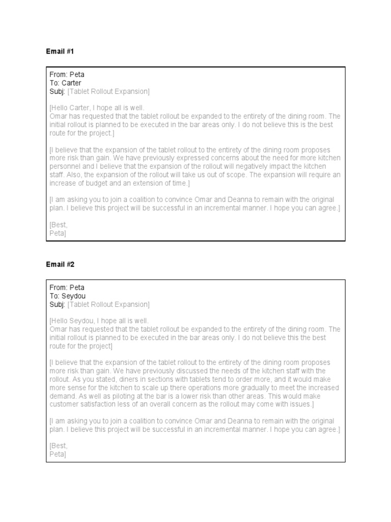 Draft Influential Emails Template | PDF