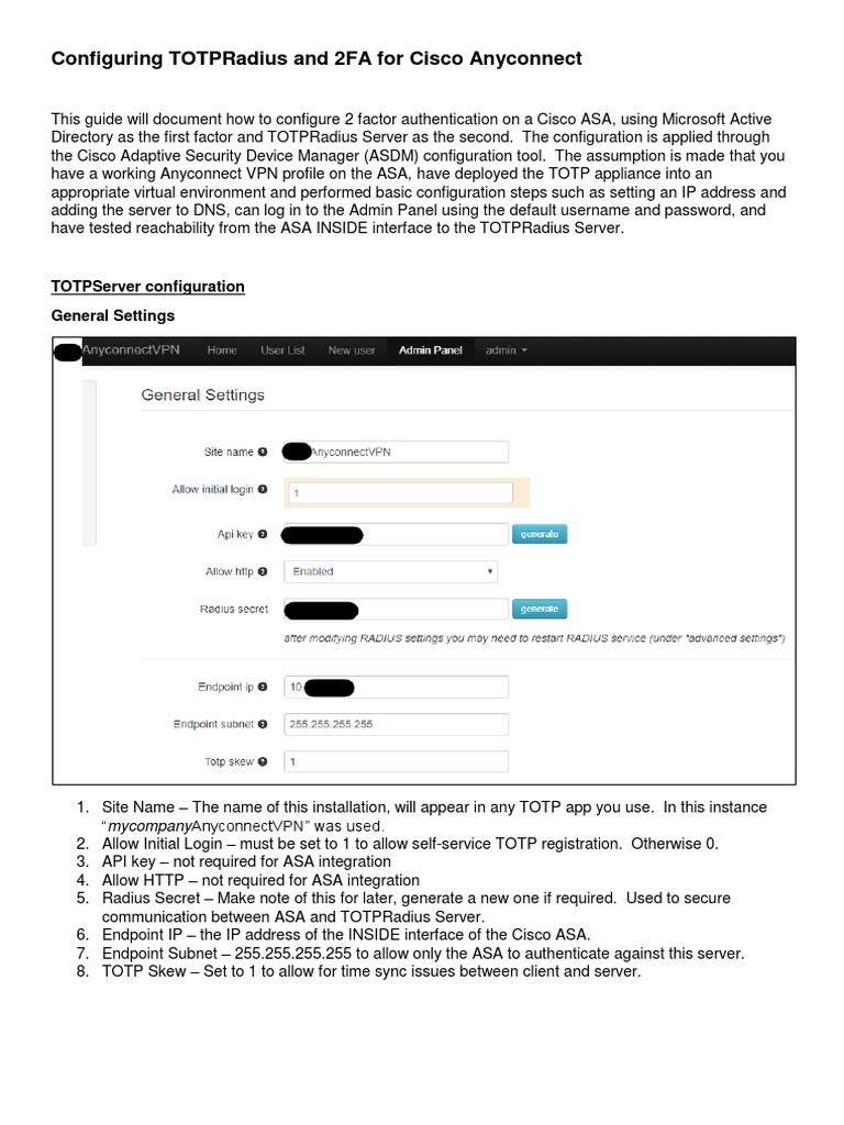 Cisco Asa | Download Free PDF | Active Directory | Radius