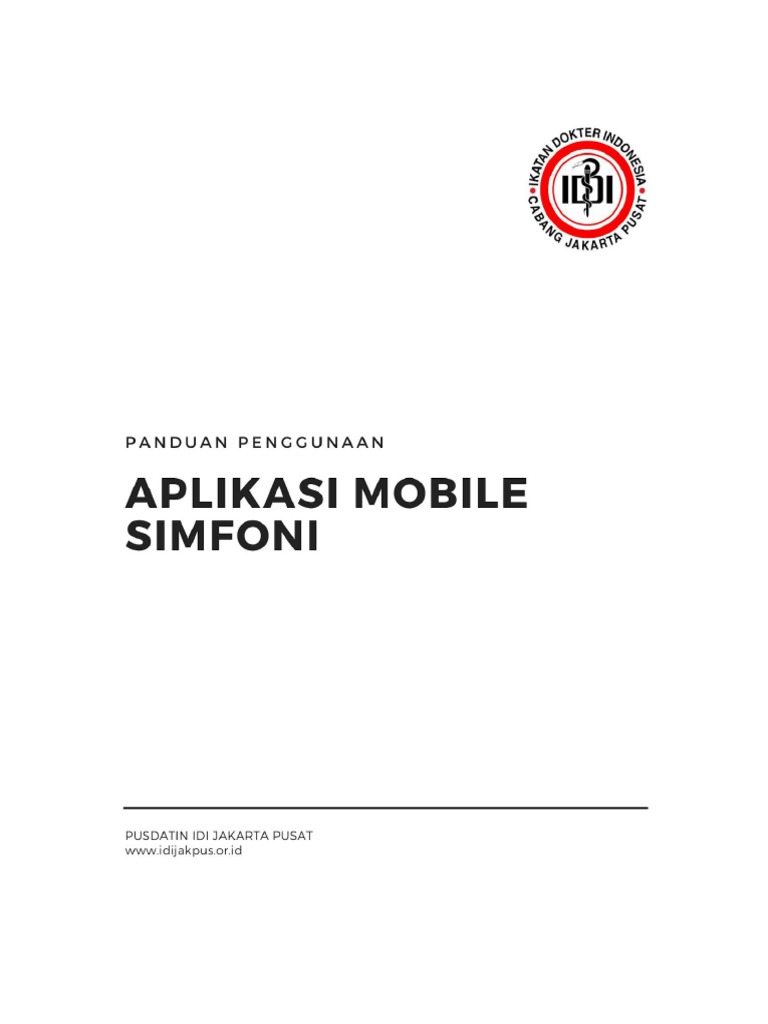 Panduan Penggunaan Aplikasi Simfoni | PDF