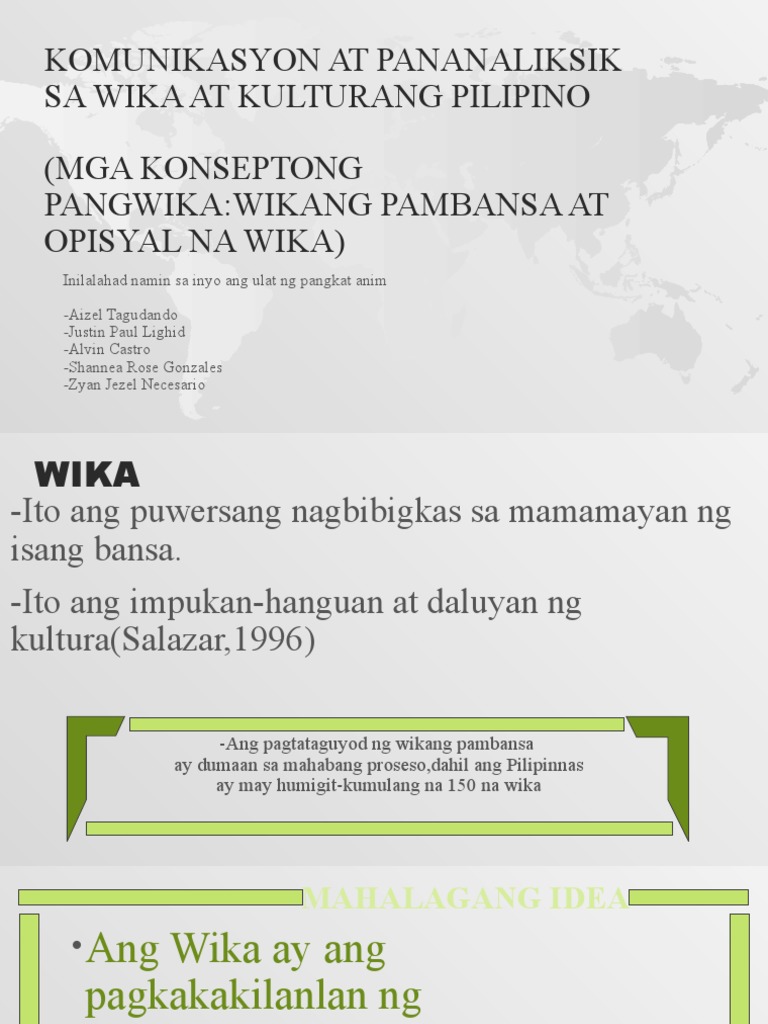 Komunikasyon at Pananaliksik Sa Wika at Kulturang Pilipino | PDF