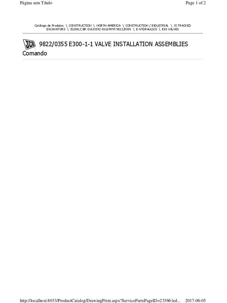 Válvula de Comando Hidráulico JS200 | PDF | Tecnologia de veículos ...