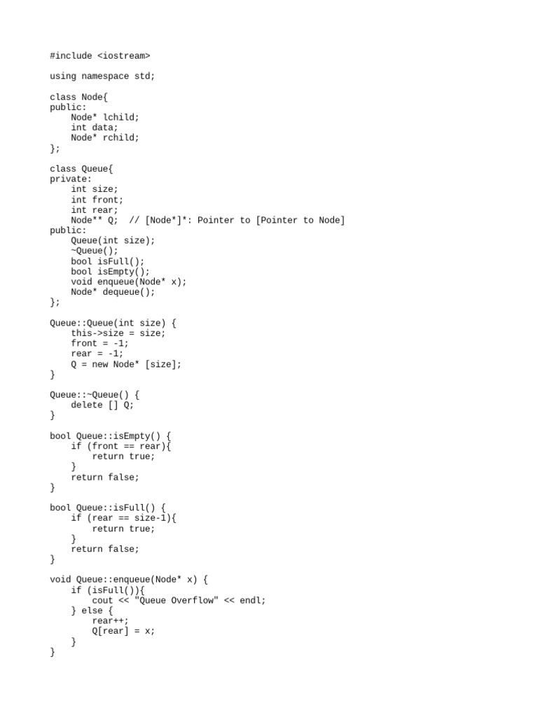 270 Createtreeusingarrayqueuec Pdf Queue Abstract Data Type Theoretical Computer Science