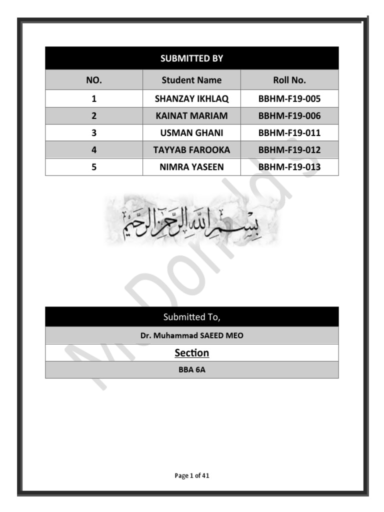 IF Final Assignment | PDF | Mc Donald's | Hamburgers