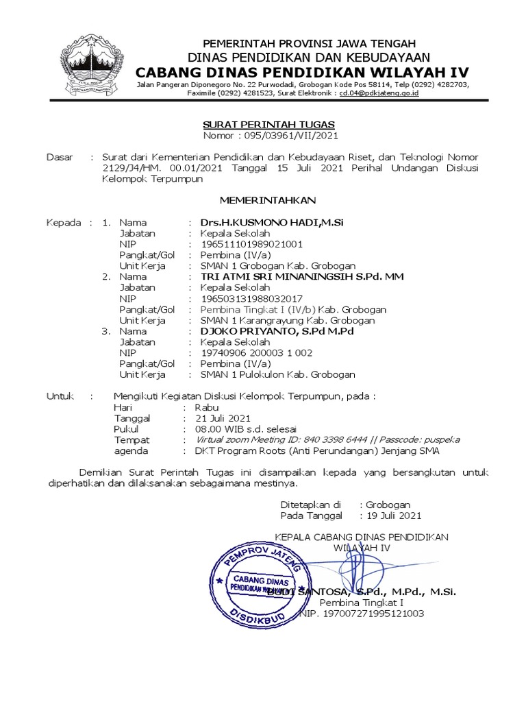 Undangan Diskusi Kelompok Terpimpin | PDF