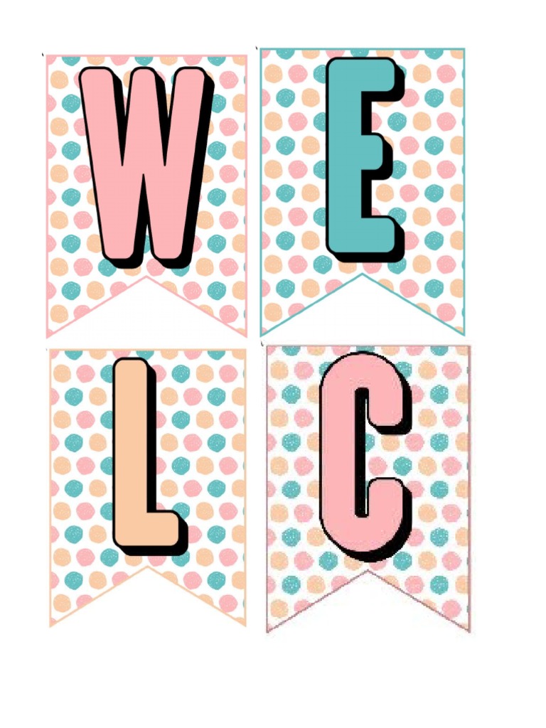 Letras Welcome | PDF
