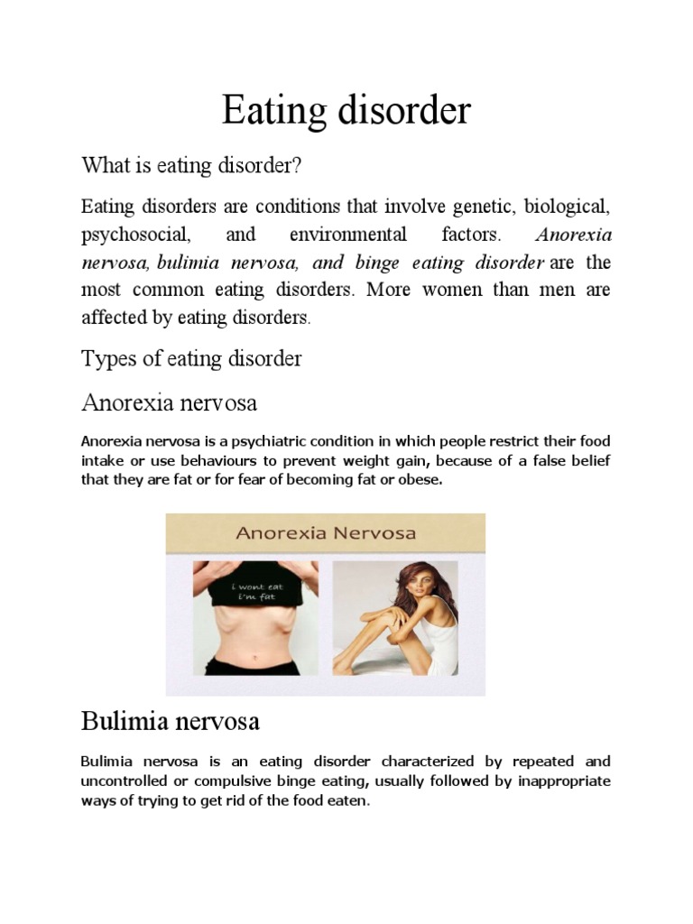 Eating Disorder | PDF | Eating Disorder | Bulimia Nervosa