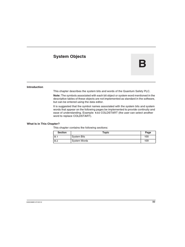 Unity Pro XLS Supported System Bits and Words | PDF | Programmable Logic Controller | Computer ...