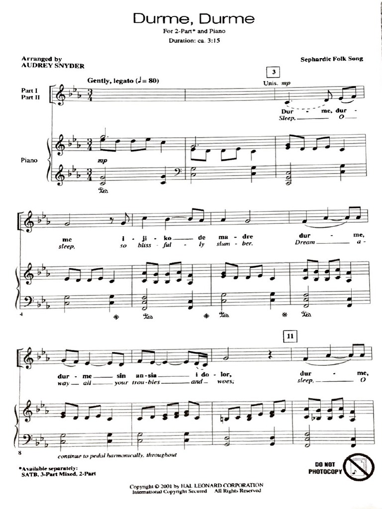 Durme Durme | PDF