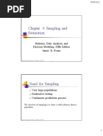 Chapter 1 Sampling and Sampling Distributions | PDF | Standard Error | Sampling (Statistics)