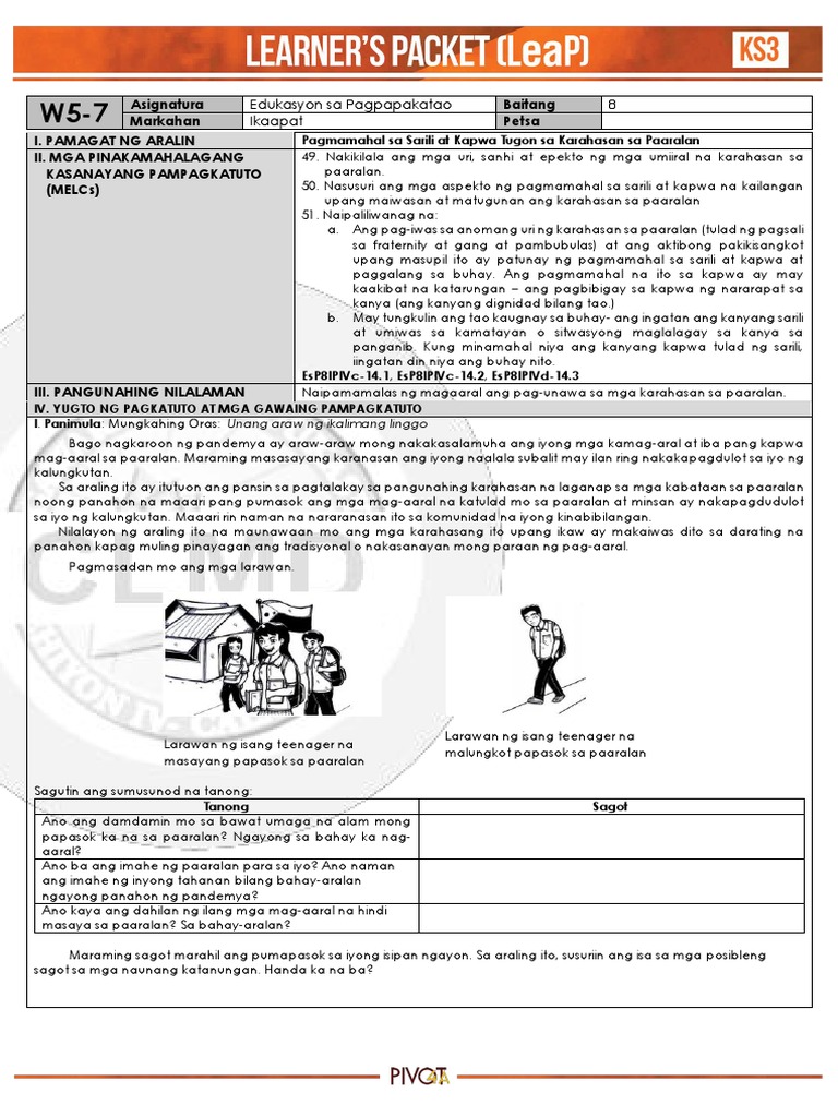 Q4 EsP 8 Week5 7 | PDF