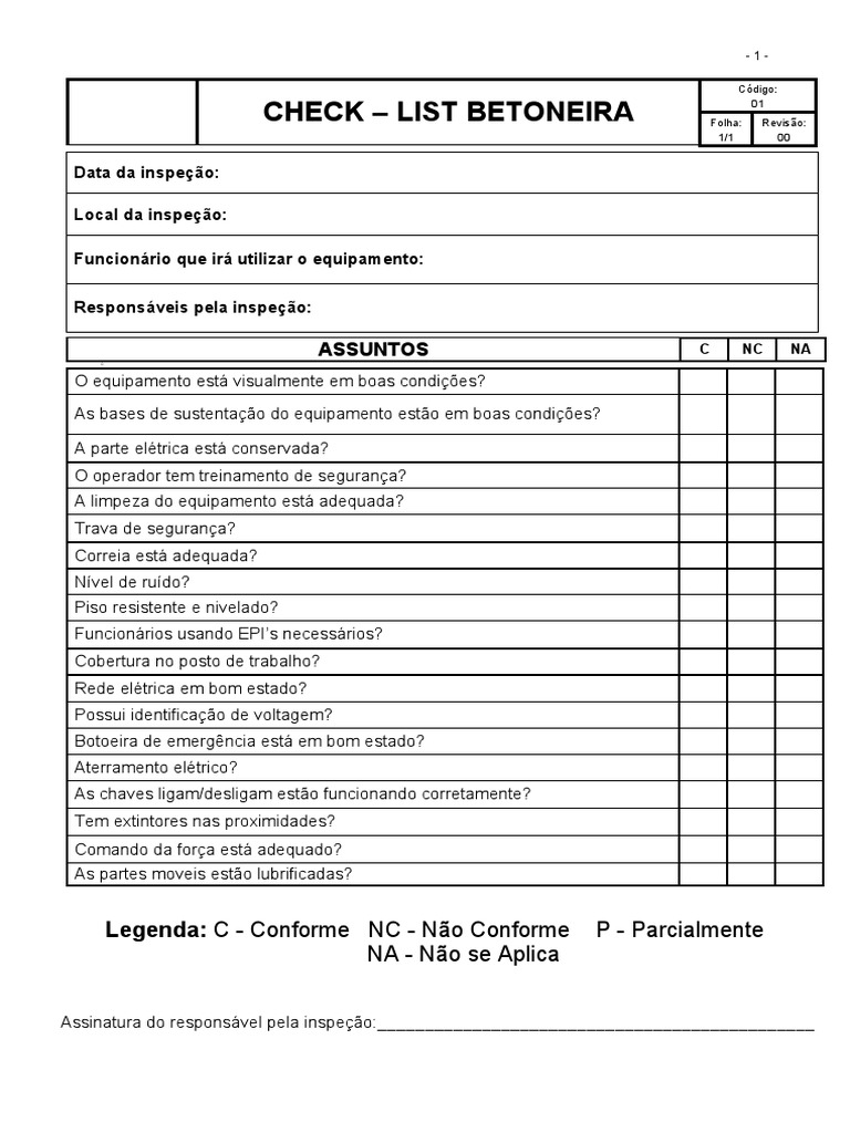 Introducir 62 Imagen Modelo De Check List De Herramientas Manualescheck ...