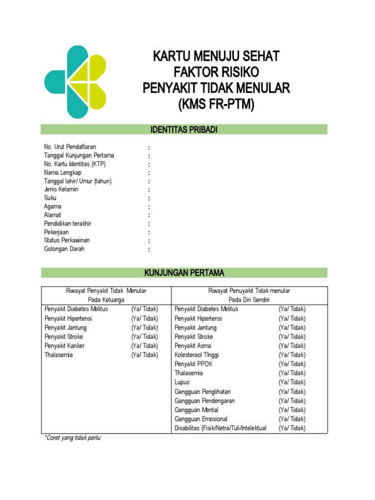 Formulir Faktor Risiko (5) . | PDF