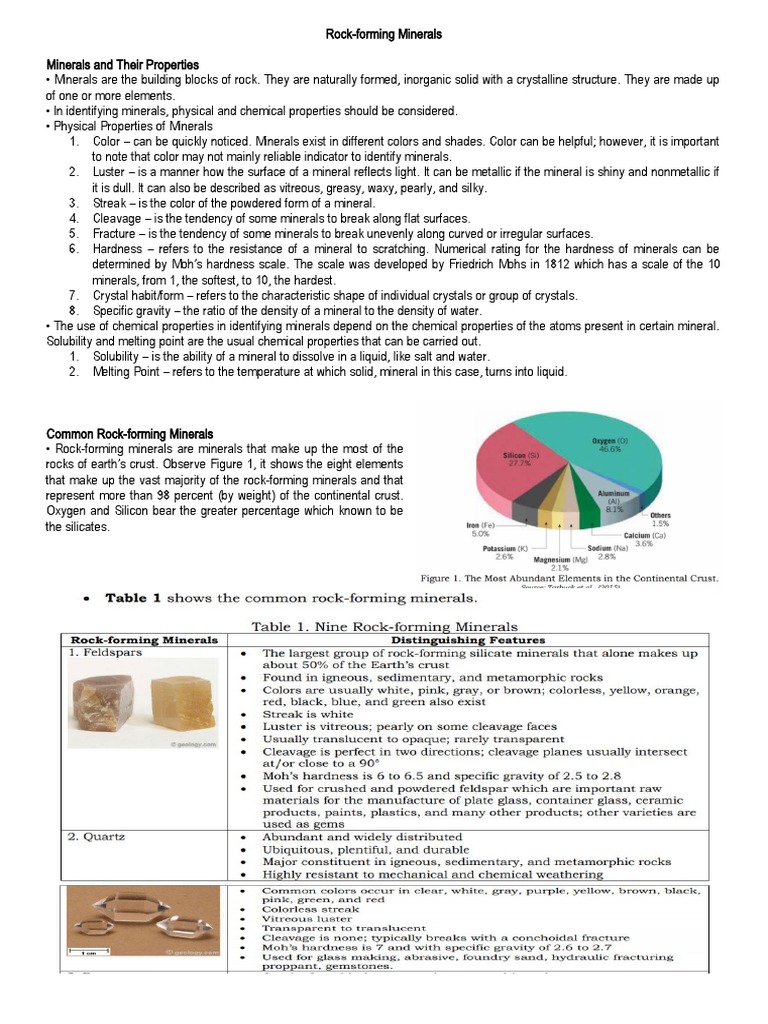 Rock-Forming Minerals | PDF