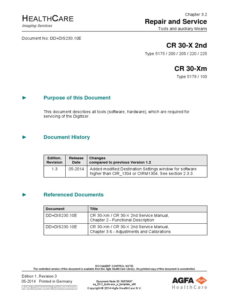 CR 30-X 2nd CR 30-Xm - Chapter 03.2 - Tools and Auxiliary Means | PDF ...