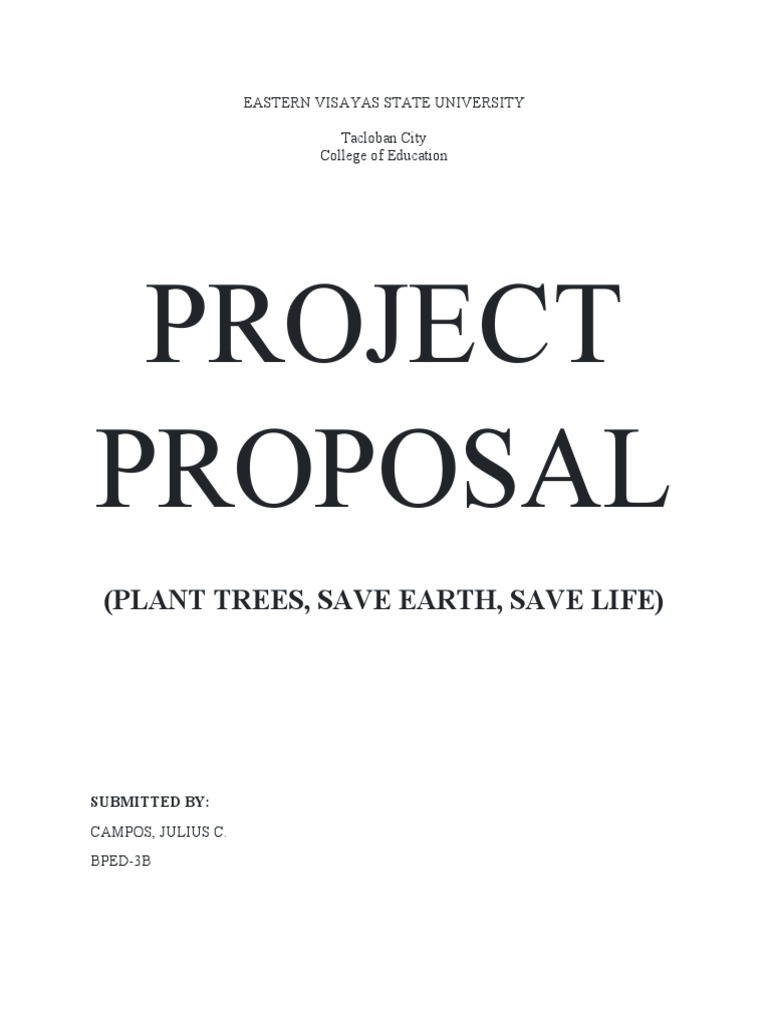 PROJECT PROPOSAL | PDF | Natural Environment | Environmental Social Science