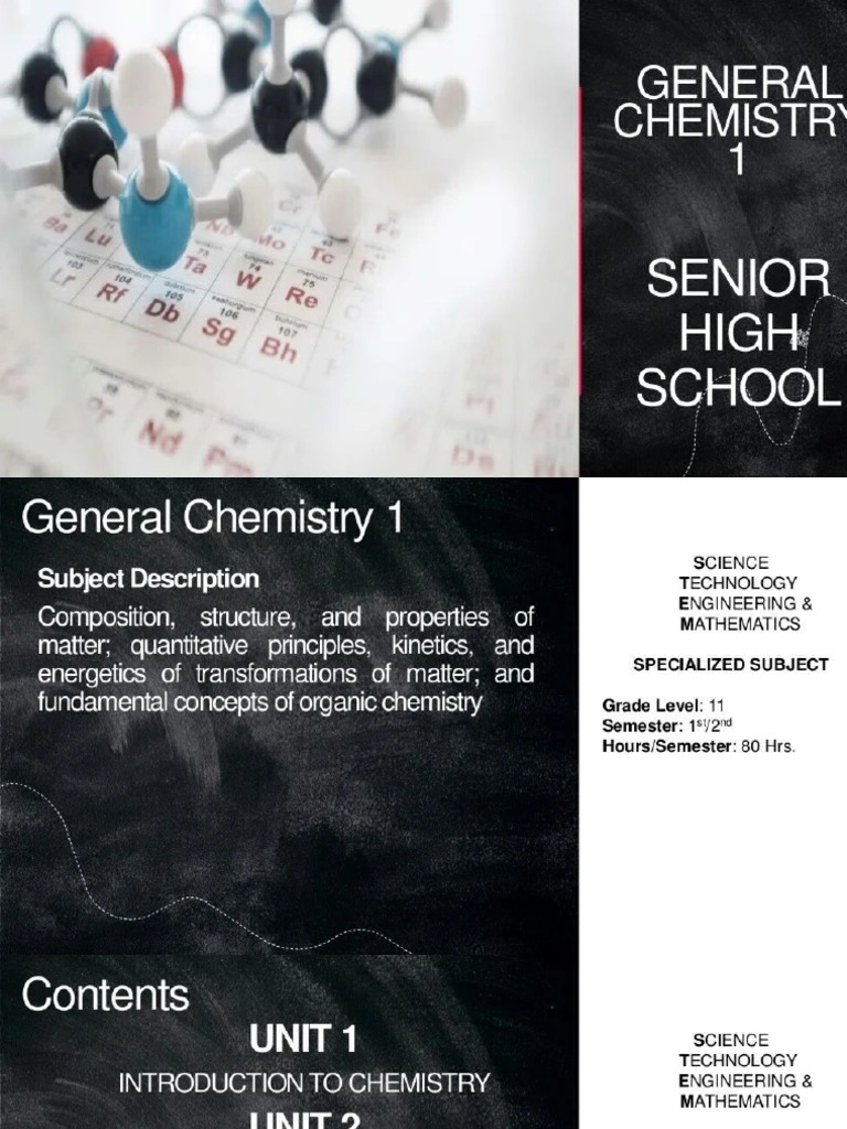 General Chemistry 1 (Lesson 1-4) | PDF