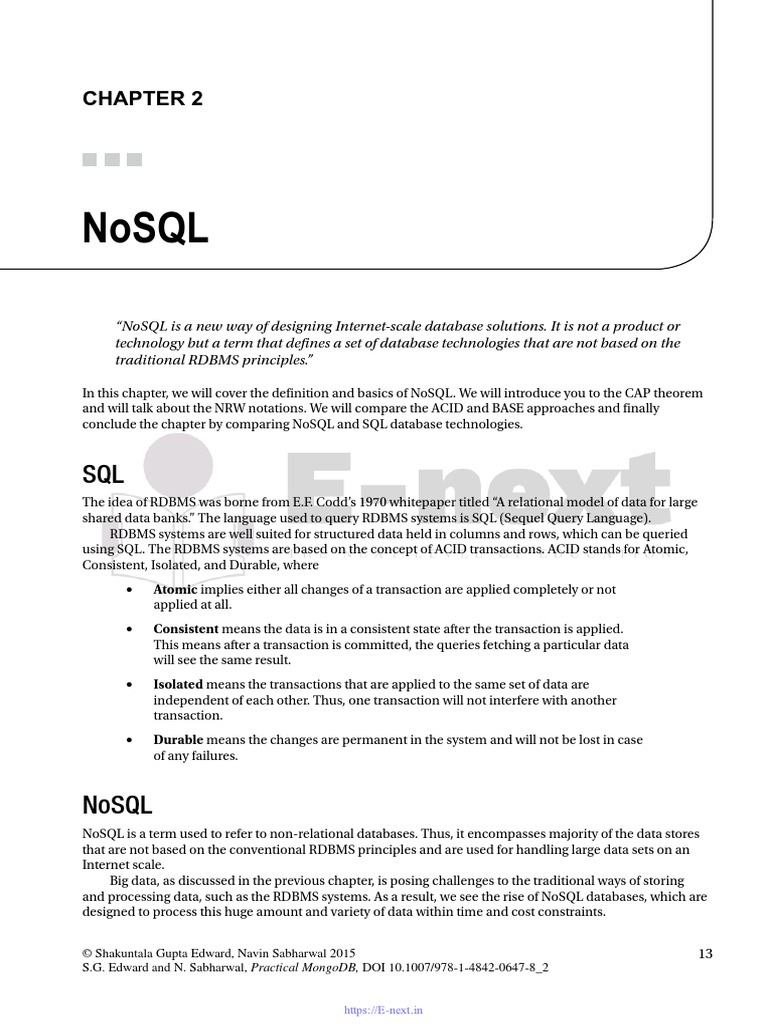 2-NoSQL (E-next.in) | PDF