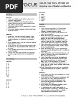 Focus 2 Workbook Answer Key | PDF