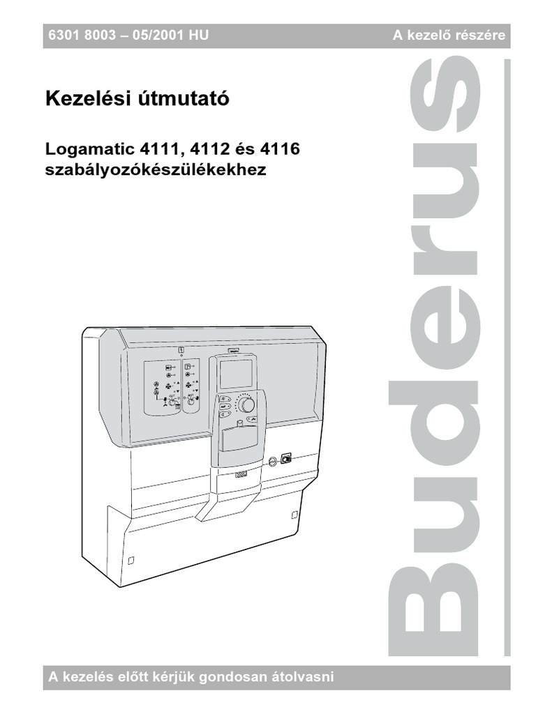 Buderus 4111 4112 4116 Kezelesi Utasitas | PDF