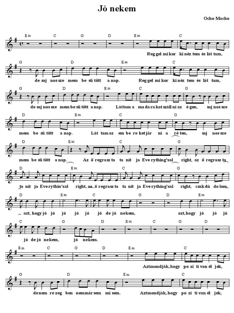 Ocho Macho - Jó Nekem | PDF