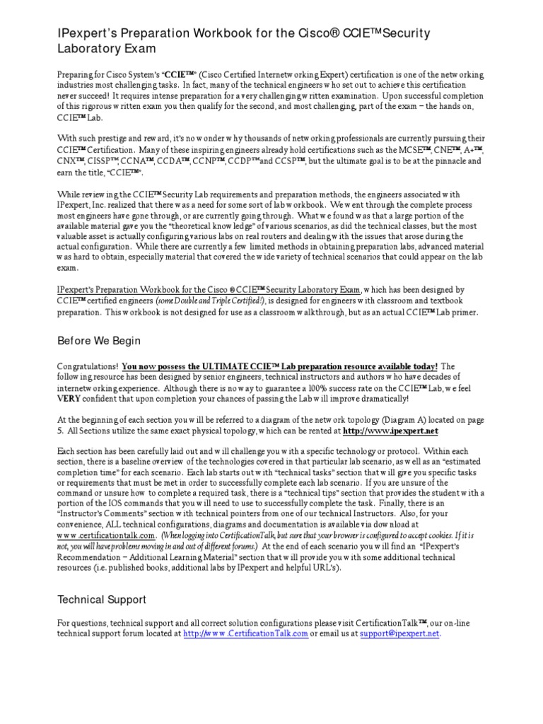 IPExpert CCIE Security WB 1 0 | PDF | License | Virtual Private Network