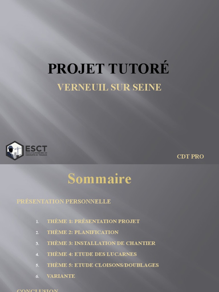 Projet Tutoré | PDF | Matériaux de construction | Matériaux